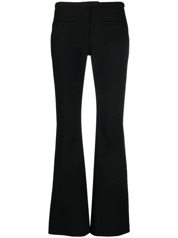 COURREGES Crepe Flared Trousers - Black