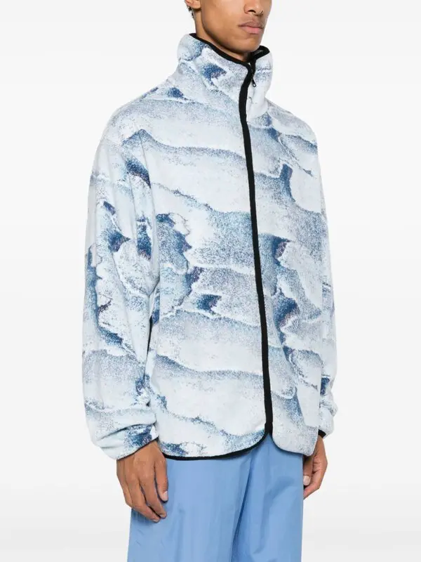 BONSAI Abstract-print Zip-up Jacket