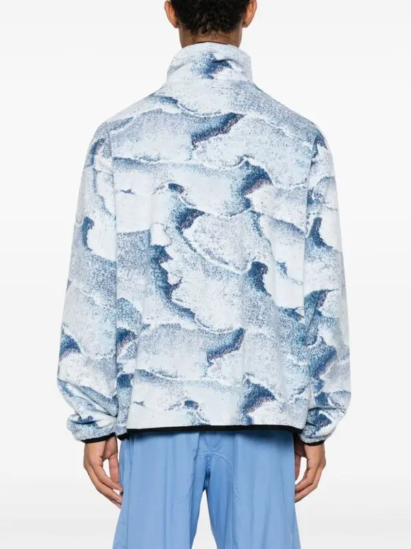 BONSAI Abstract-print Zip-up Jacket