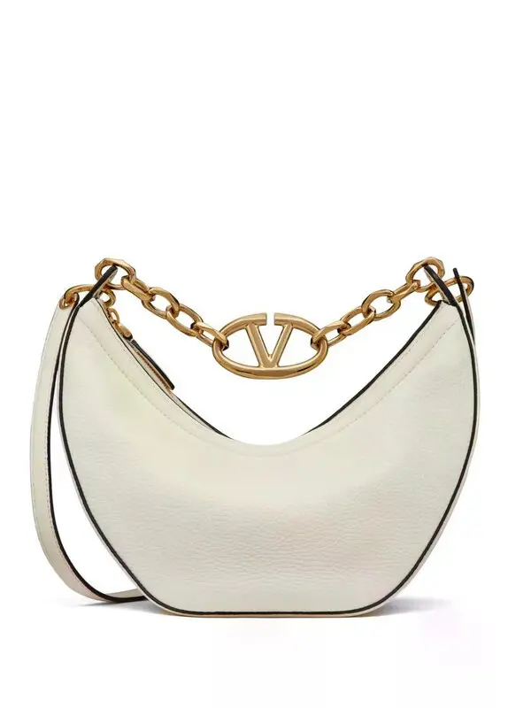 Valentino Garavani Vlogo Moon Shoulder Bag - Neutrals