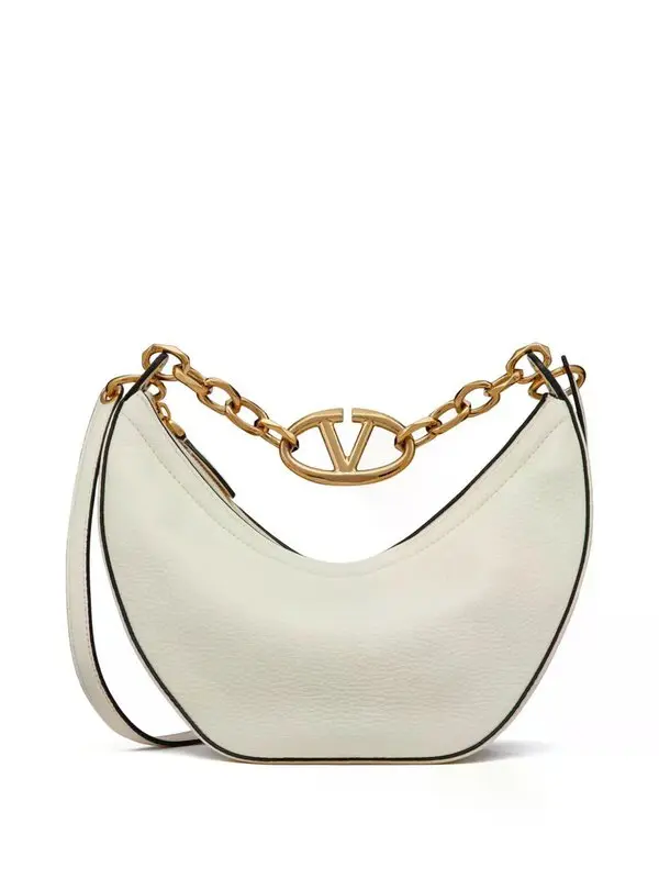 Valentino Garavani Vlogo Moon Shoulder Bag - Neutrals