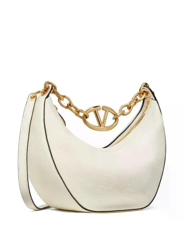 Valentino Garavani Vlogo Moon Shoulder Bag - Neutrals
