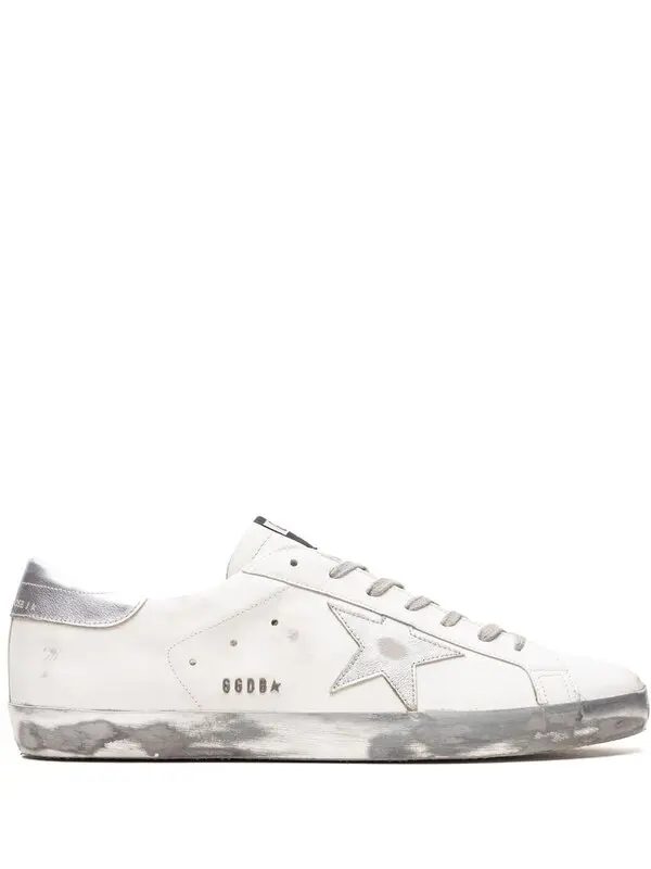 GOLDEN GOOSE Super-star Trainers With Laminated Star Detail