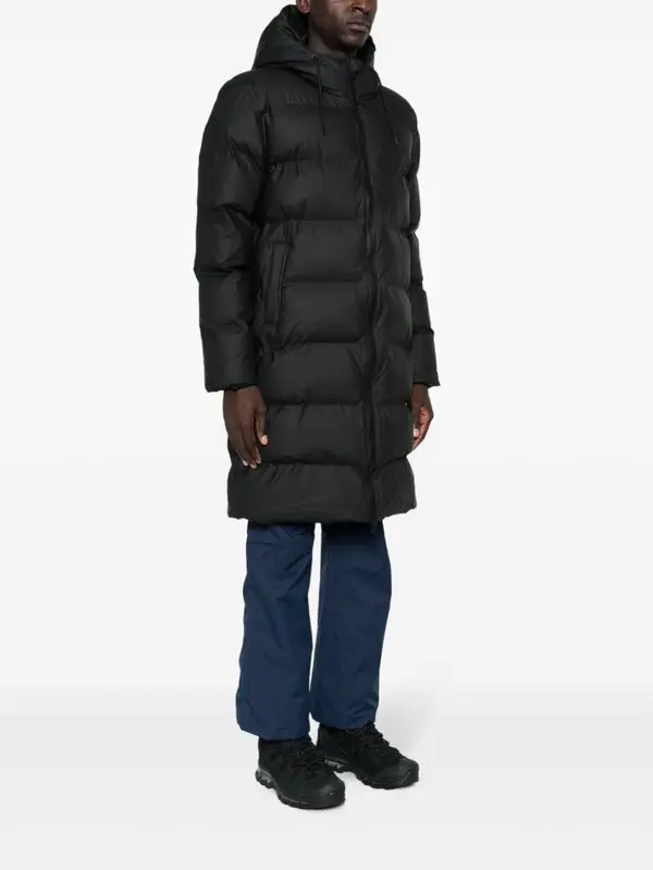 Rains Alta Hooded Padded Coat - Black
