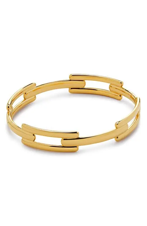 Monica Vinader Signature Link Bangle - 18ct Gold Vermeil