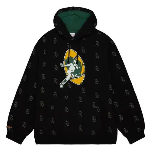 Mitchell & Ness Allover Print Fleece Hoodie
