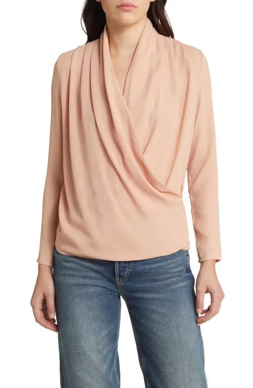 NIKKI LUND Rose Long Sleeve Blouse - Pink