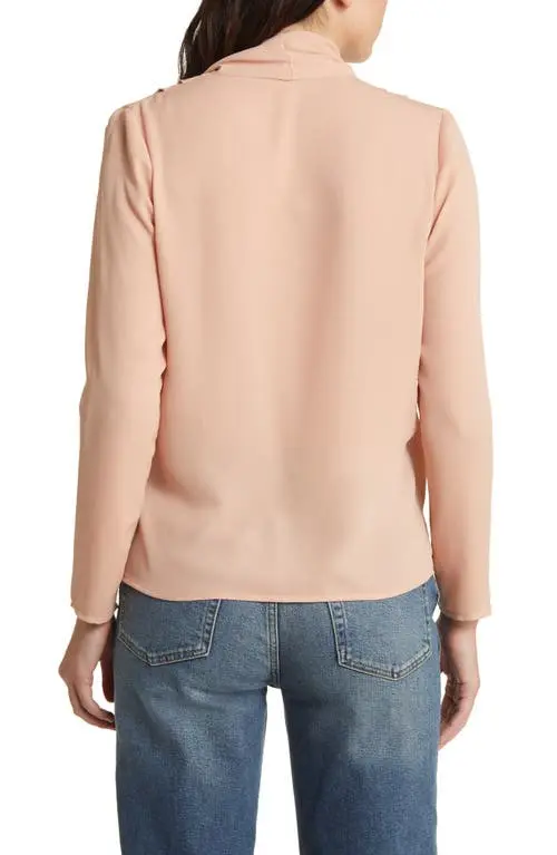 NIKKI LUND Rose Long Sleeve Blouse - Pink