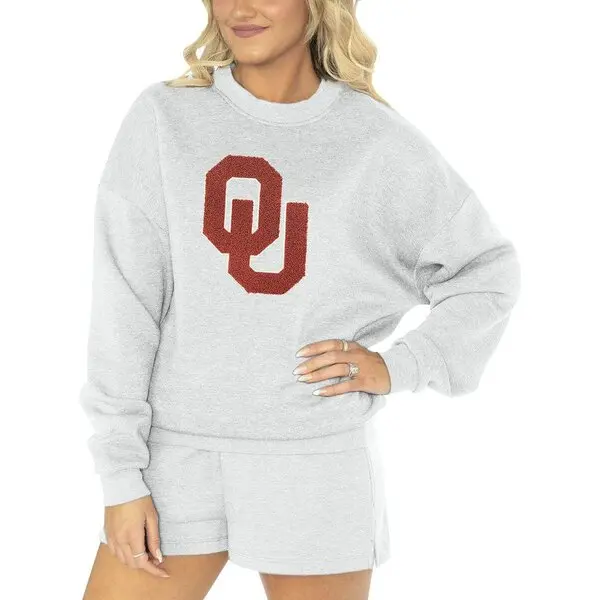 GAMEDAY COUTURE Oklahoma Sooners Pullover Sweatshirt & Shorts Sleep Set