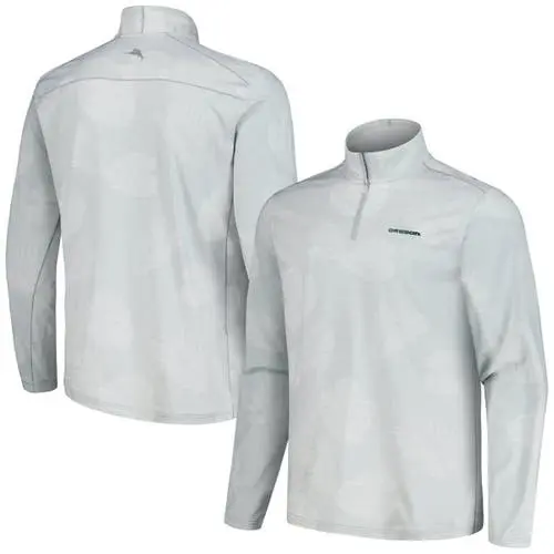 Tommy Bahama Oregon Ducks Delray Frond Islandzone Half-zip Jacket