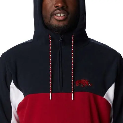 Columbia Arkansas Razorbacks Lodge Quarter-zip Hoodie