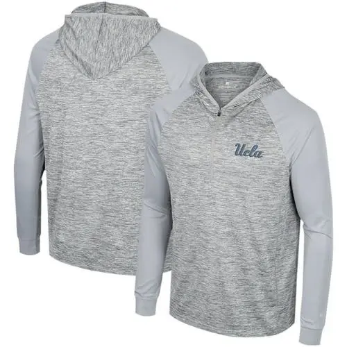 COLOSSEUM Ucla Bruins Cybernetic Raglan Quarter-zip Hooded Top