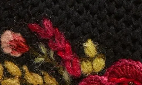 FRENCH KNOT Josephine Wool Cloche - Black