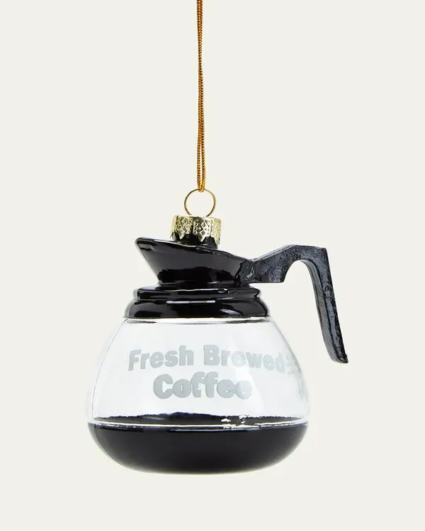 CODY FOSTER & CO Diner Coffee Pot Holiday Ornat