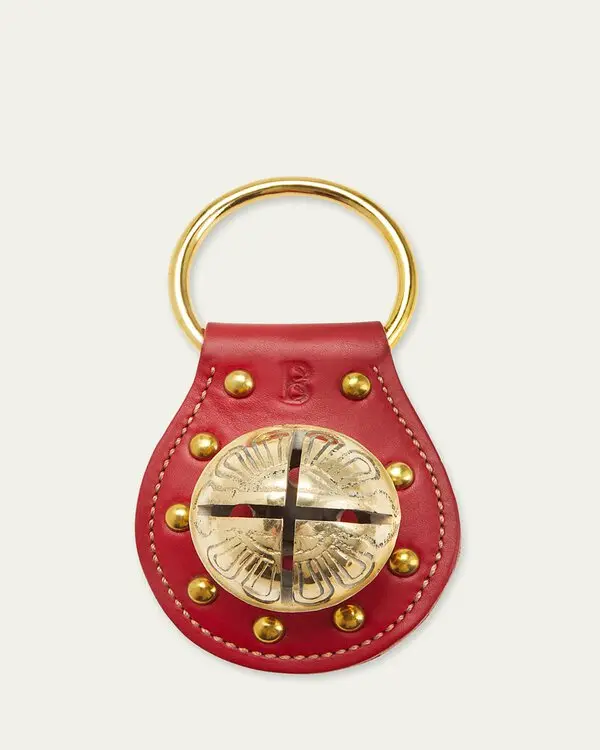 BELSNICKEL ENTERPRISES Round Bell Leather Doorknob Hanger