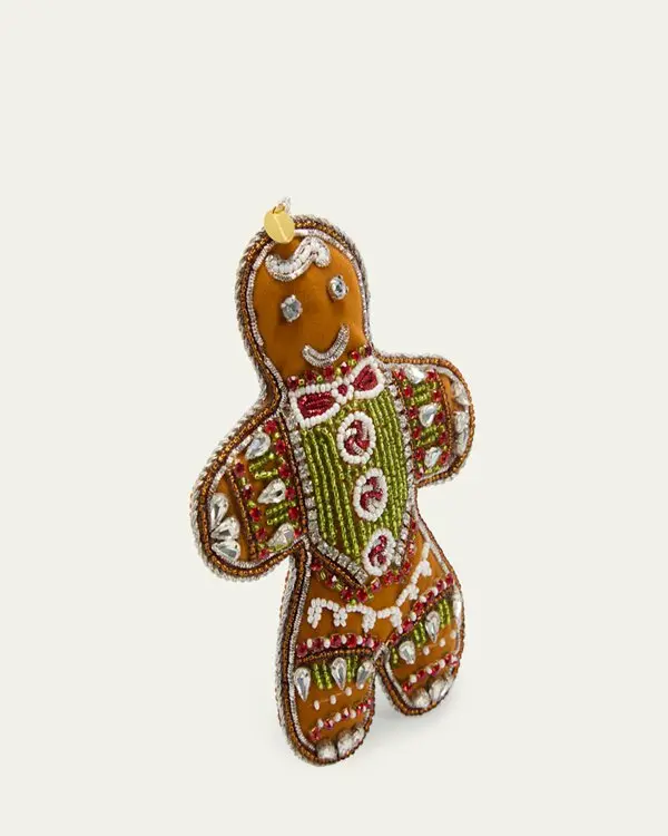 SWEET SAVANNAH Velvet Gingerbread Christmas Ornat