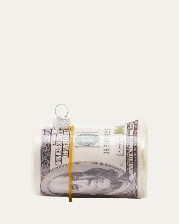 CODY FOSTER & CO Roll Of Cash Holiday Ornat