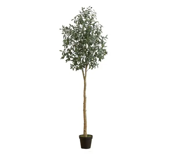 NEARLY NATURAL 7-ft Artificial Olive Tree - One-color