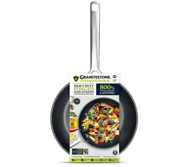 GRANITESTONE Armor Max 10 Hard Anodized Non S Ick Fry Pan - One-color