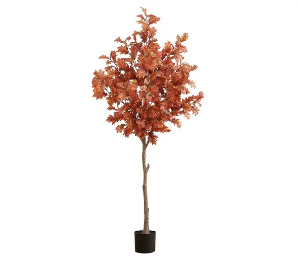 NEARLY NATURAL 6-ft Autumn Oak Artificial Fall Ee - One-color