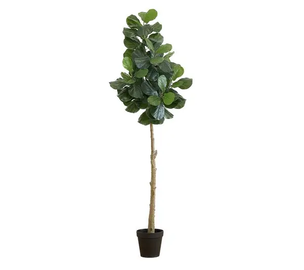 NEARLY NATURAL 8-ft Artificial Fiddle Leaf Fig Ree - One-color