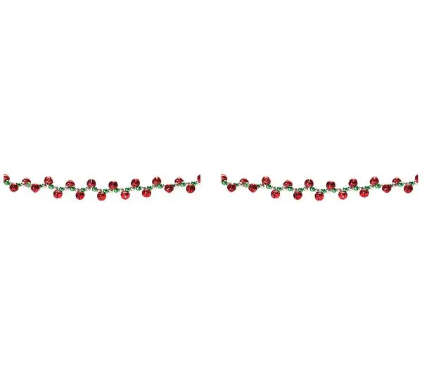 MELROSE Sleigh Bell String Garland