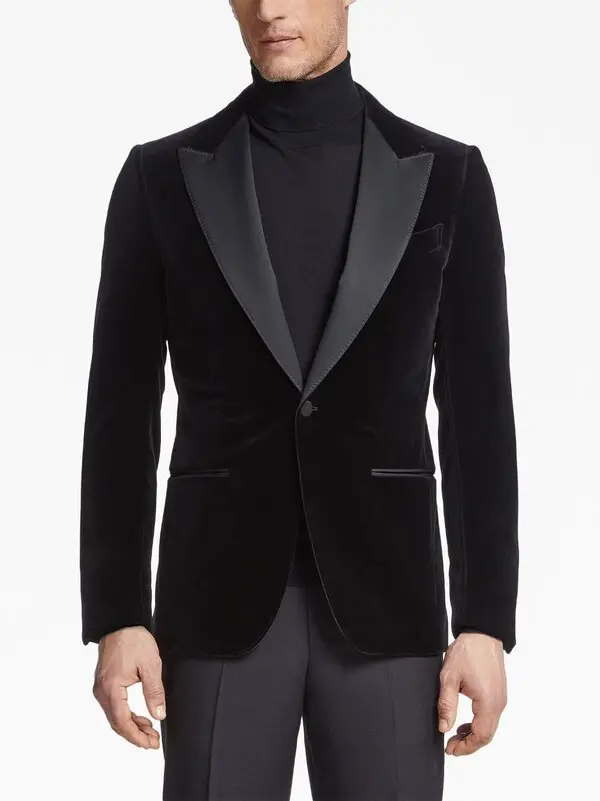 Zegna Single-breasted Velour Blazer