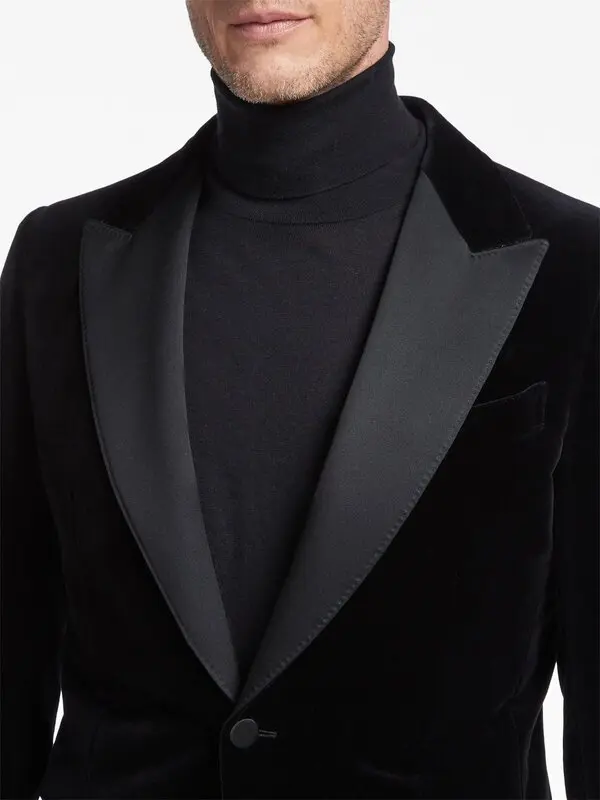 Zegna Single-breasted Velour Blazer