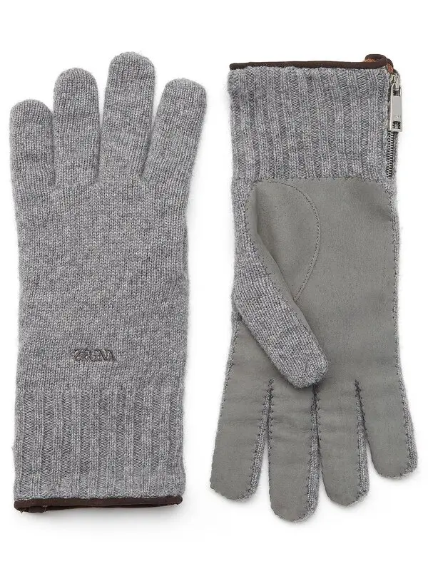 Zegna Oasi Cashmere Gloves - Grey