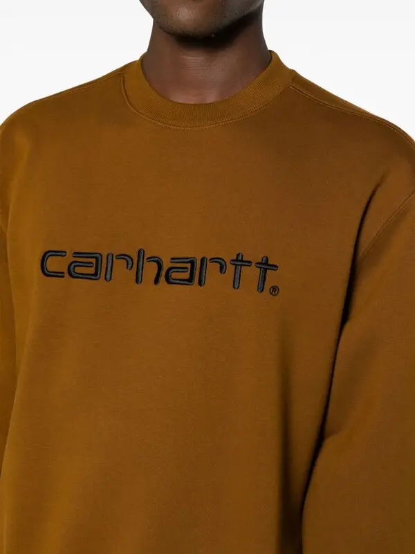 Carhartt Work In Progress Logo-embroidered Jersey Sweatshirt