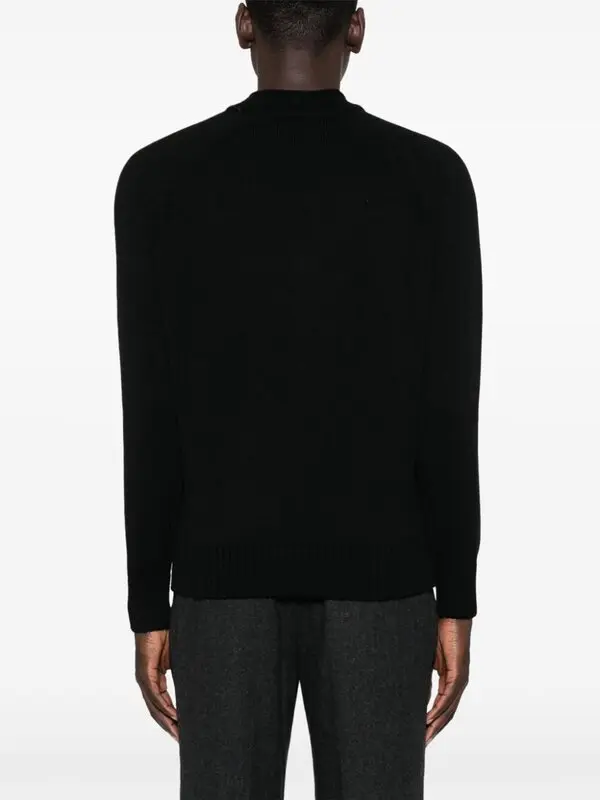 ZANONE Mock-neck Fine-knit Jumper - Black
