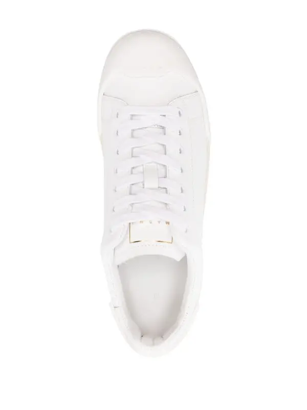 Marni Dada Bumper Leather Sneakers - White