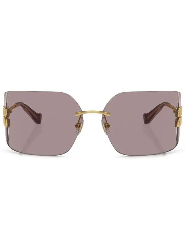 Miu Miu Oversized Frameless Sunglasses - Gold