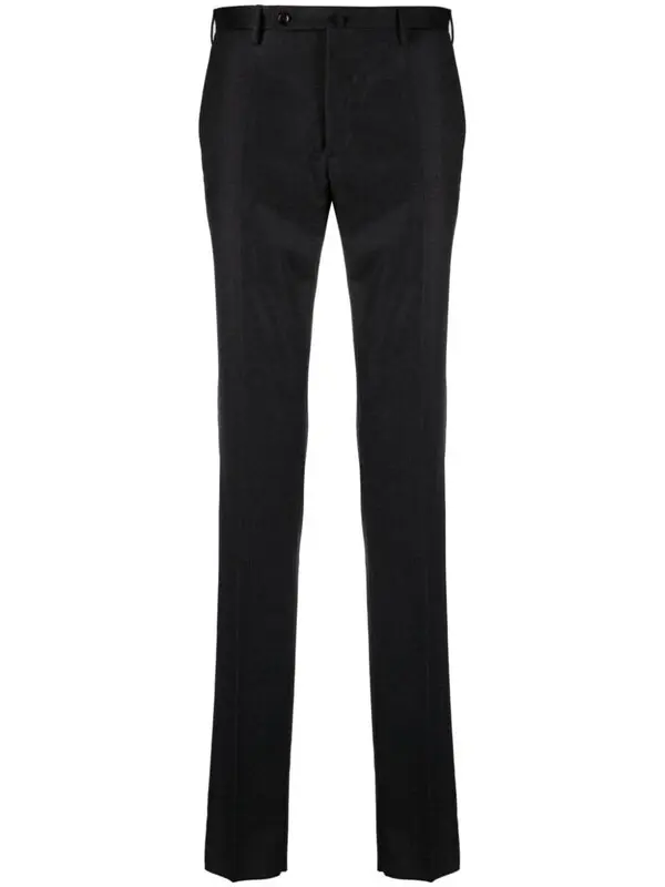 Incotex Slim-cut Virgin Wool Trousers