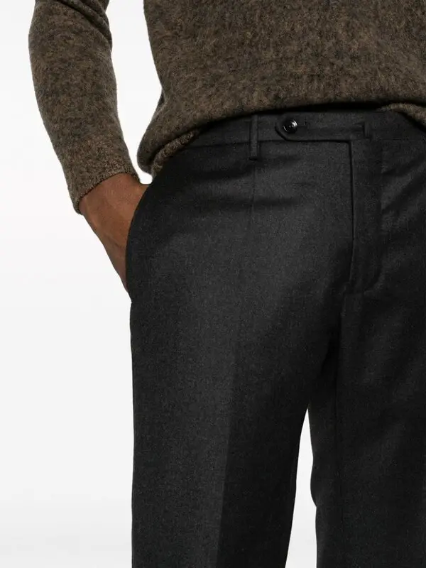Incotex Slim-cut Virgin Wool Trousers