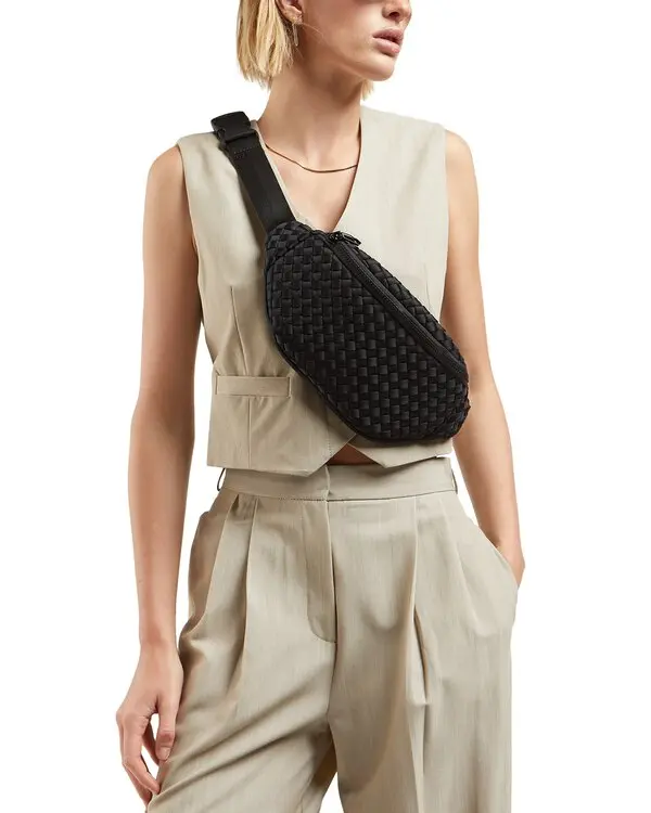 SOL AND SELENE Aim High Woven Neoprene Belt Bag