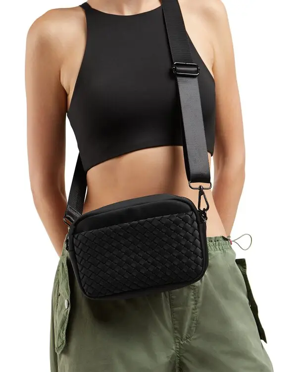 SOL AND SELENE Inspiration Woven Crossbody - Black