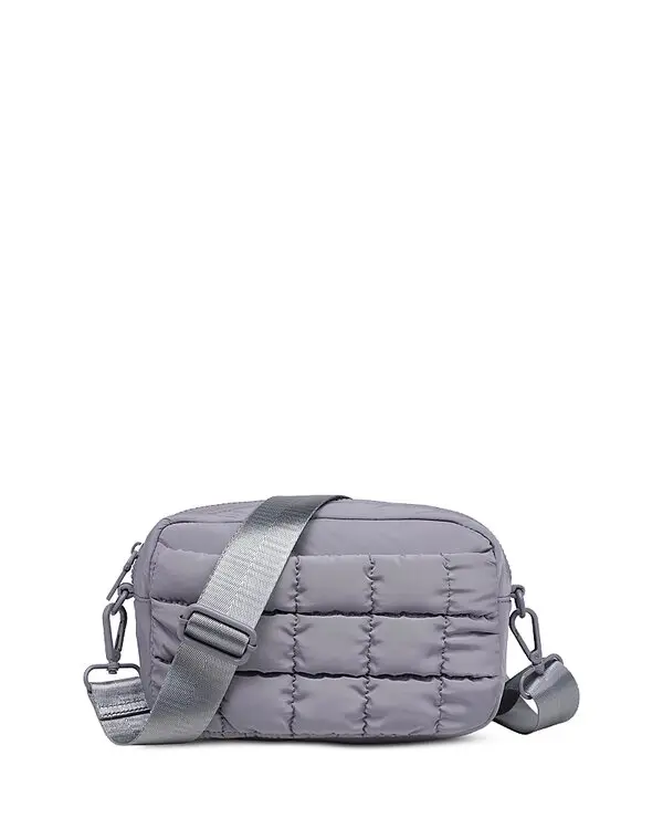 SOL AND SELENE Quilted Nylon Crossbody Bag