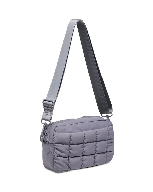 SOL AND SELENE Quilted Nylon Crossbody Bag