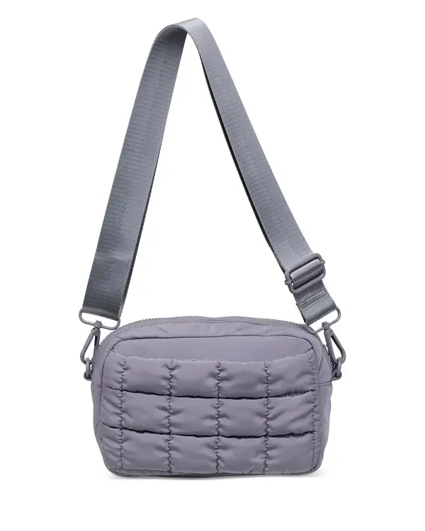 SOL AND SELENE Quilted Nylon Crossbody Bag