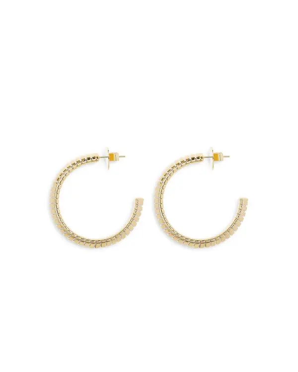 Marina B 18k Yellow Trisolina Hoop Earrings