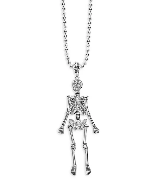 Lagos Sterling Rare Wonders Skeleton Pendant Necklace - Silver