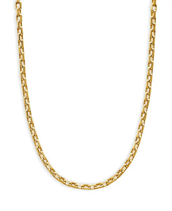 David Yurman 18k Yellow Chain Link Necklace - Gold