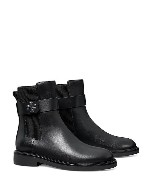 Tory Burch Double T Buckled Chelsea Boots