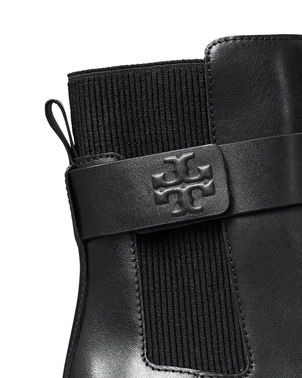 Tory Burch Double T Buckled Chelsea Boots
