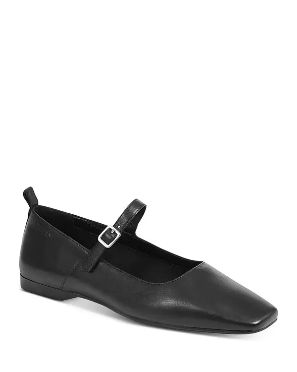 VAGABOND SHOEMAKERS Delia Ankle Strap Flats - Black