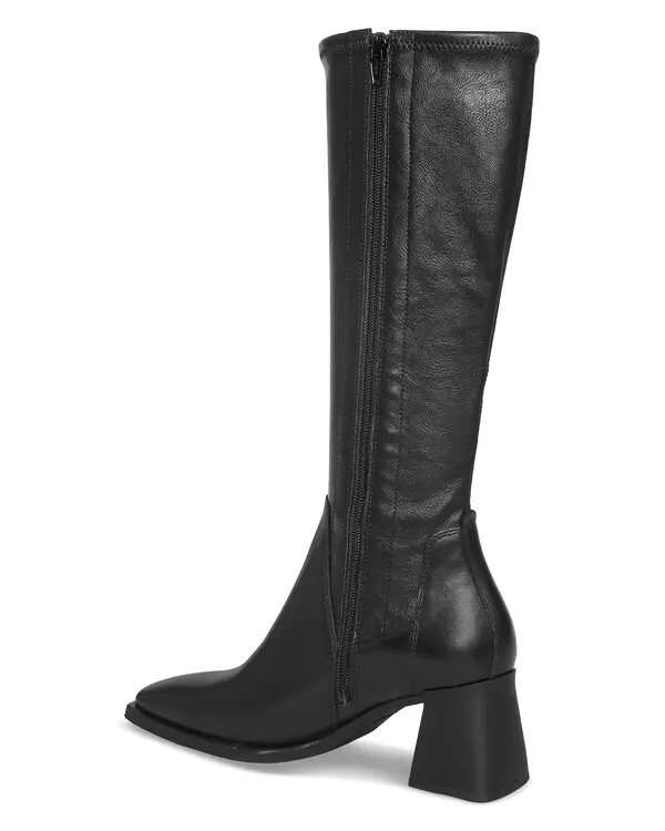 VAGABOND SHOEMAKERS Hedda Square Toe High Heel Boots - Black