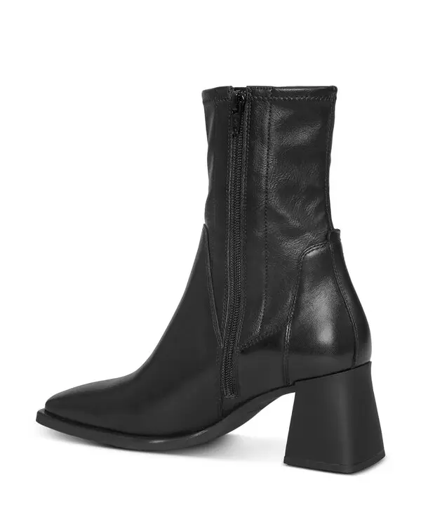 VAGABOND SHOEMAKERS Hedda Square Toe High Heel Boots - Black
