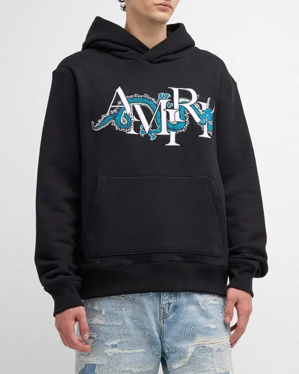 Amiri Dragon Logo Hoodie - Black | Editorialist