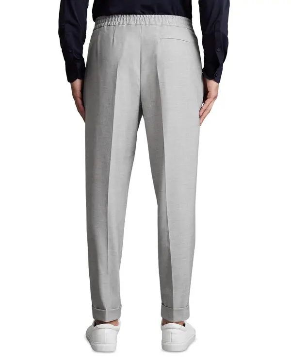 REISS Brighton Relaxed Pleated Trousers - Gray